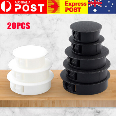 20Pcs Caps Protector Hole Plug Blanking End Caps Furniture Feet Pipe ...