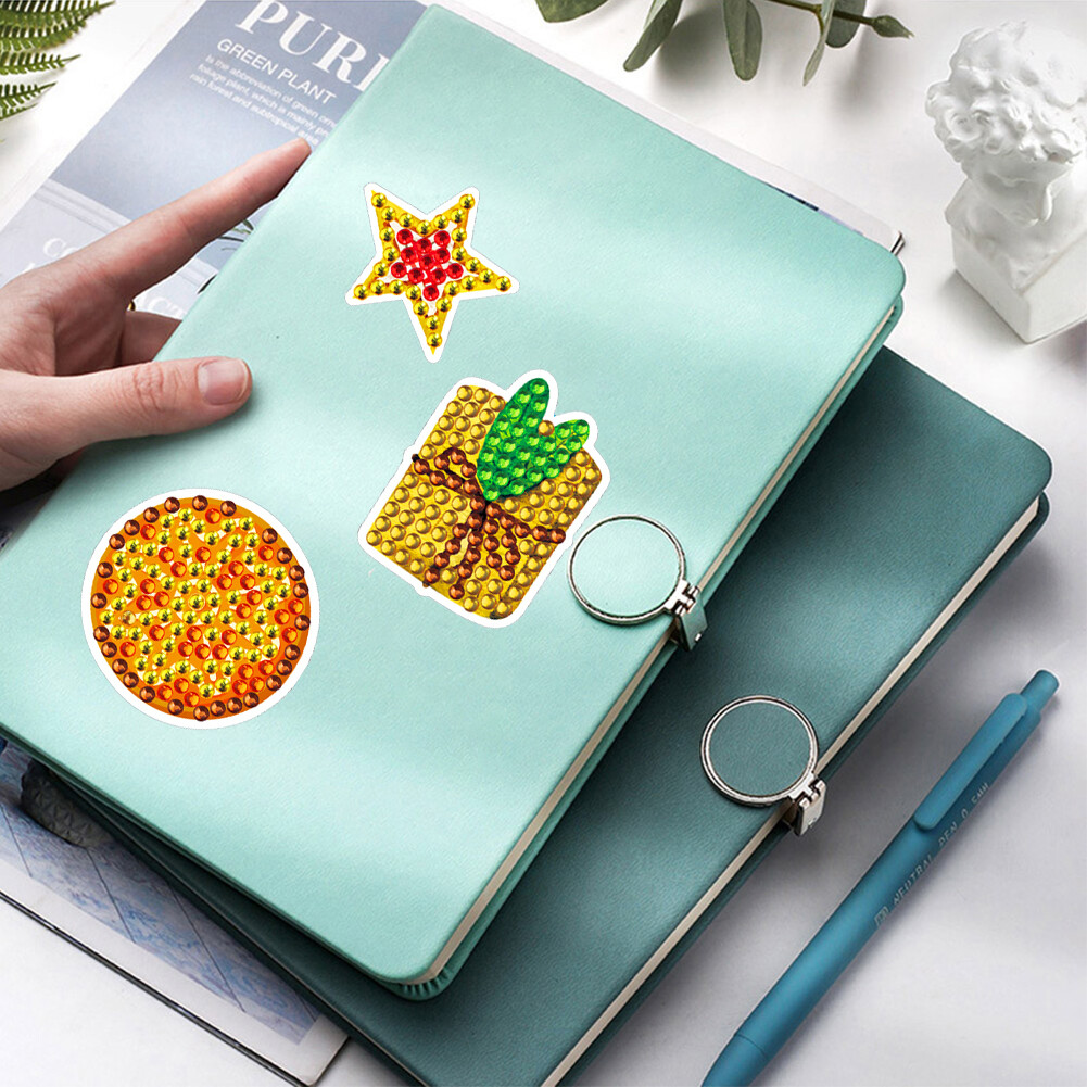 28PCS Diamond Mosaic Sticker Cartoon Diamond Sticker(Christmas ...