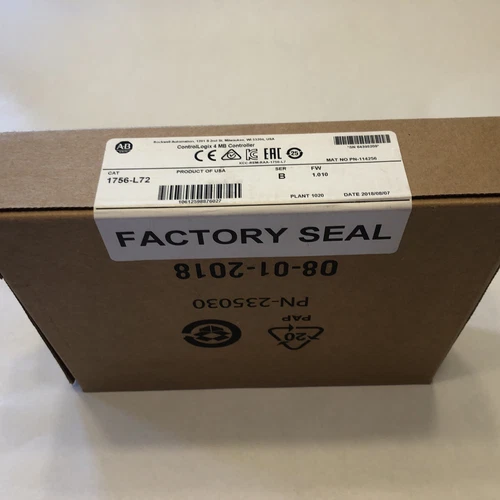 Allen Bradley 1756-L72/B ControlLogix 4 MB Controller AB 1756-L72 New ...