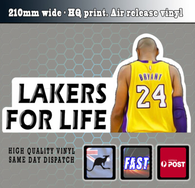 Lakers for life Vinyl Decal Window Kobe Bryant Car Bumper Laptop | eBay ...
