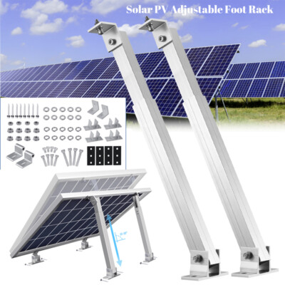 Adjustable Solar Panel Tilt Mount Brackets Flat Surface Adjustable ...