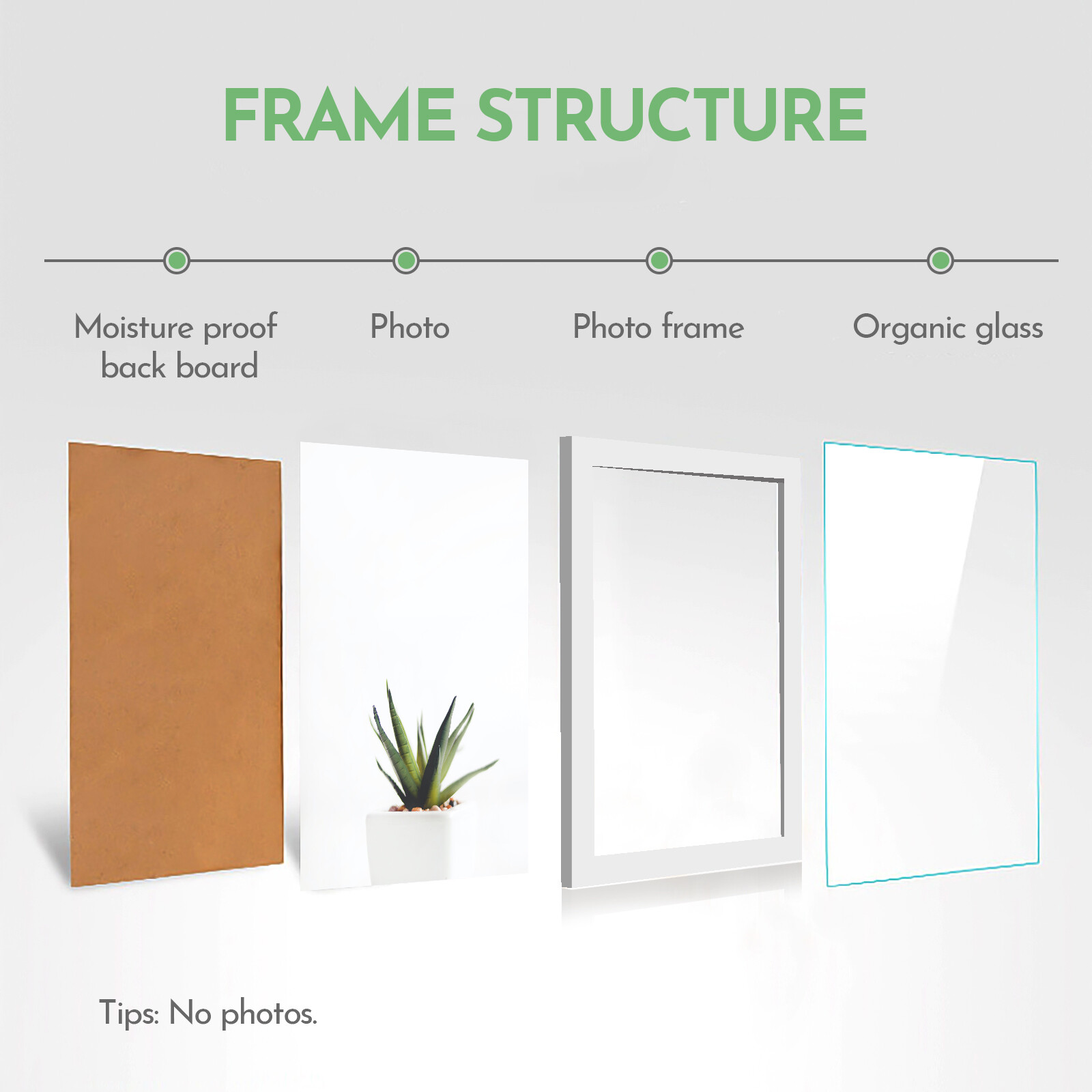 Picture Frame Solid Wood Poster Display Wall Gallery Photo Frames Wall ...