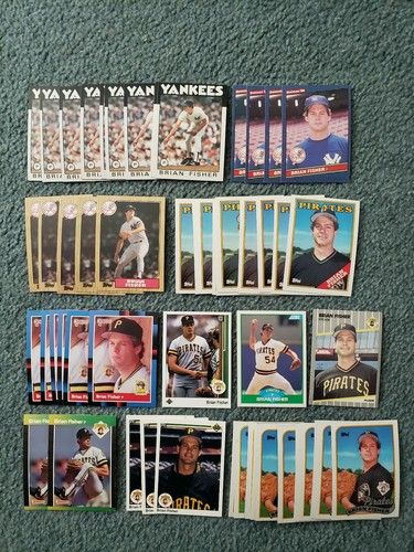 Brian Fisher Baseball Card Mixed Lot of approx 85 cards | eBay