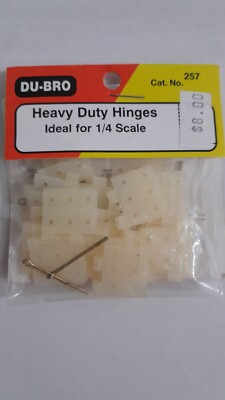 Open Bag Du-Bro Heavy Duty Hinges for 1/4 Scale (10 hinges) #257 | eBay