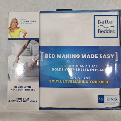 Lori Greiner Shark Tank Better Bedder King Size Easy Bed Making band ...