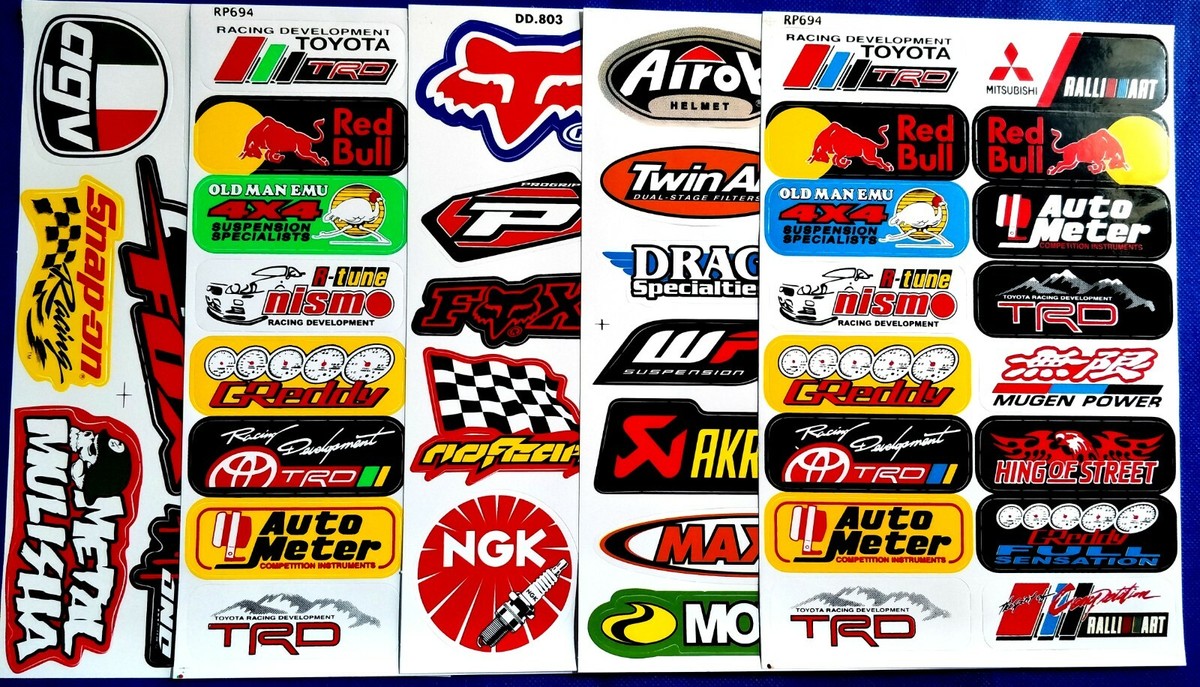Vintage Motorcycle Racing Decals