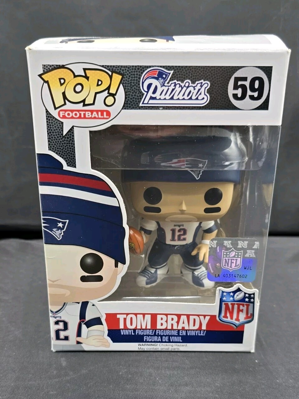Funko POP! NFL: New England Patriots Tom Brady #59 White Jersey READ | eBay