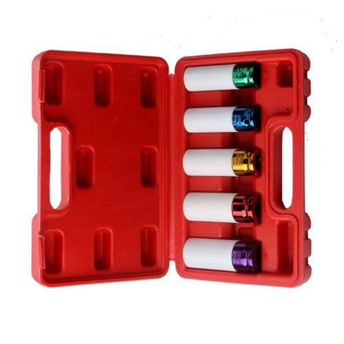 5 pcs Sockets Ratchet Wrench 1/2inch Wheel Nut Deep Socket 15-22mm | eBay