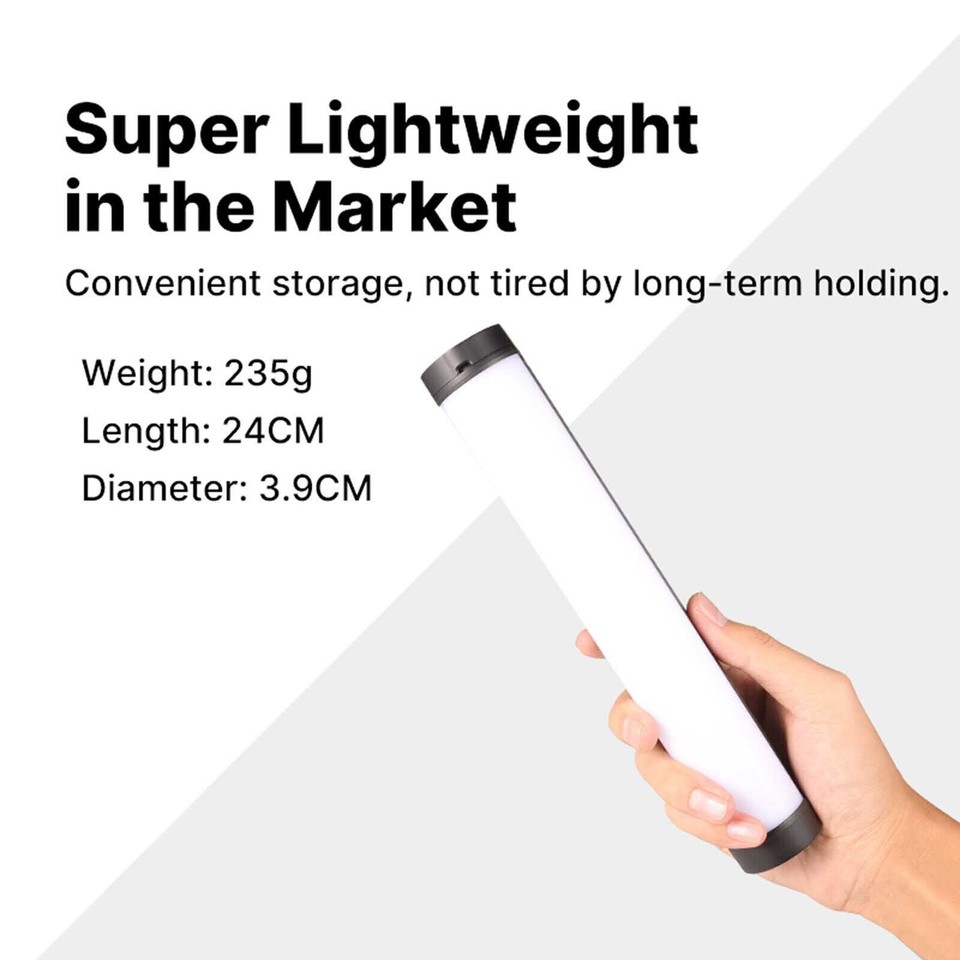 Ulanzi VL110 RGB LED Video Light Magnetic Handheld Tube Light for ...