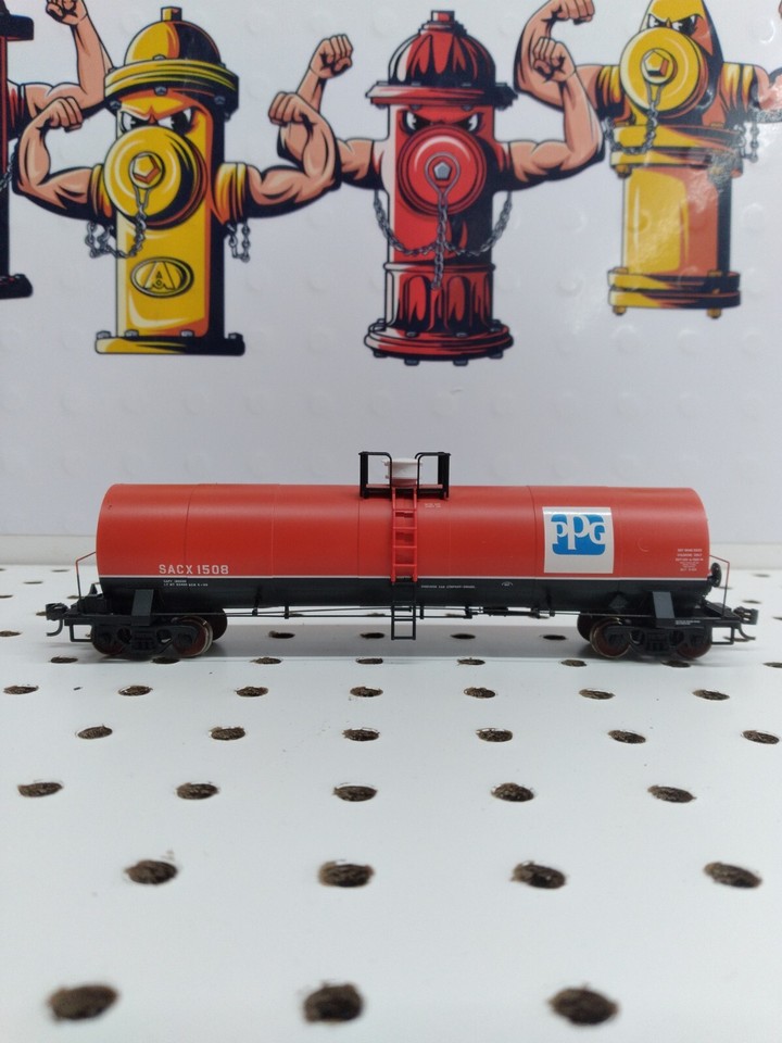 Atlas HO / 1:87 Scale "PPG" 17,360 Gallon ACF Tank Car SACX #1508 MW KD ...