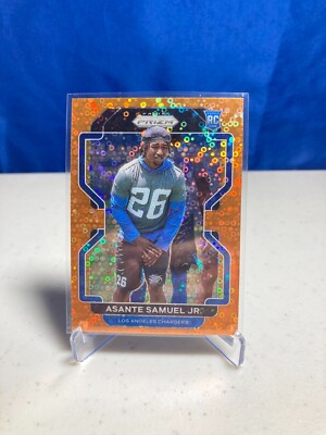 2021 Prizm ASANTE SAMUEL JR. Orange Disco ROOKIE RC #435 CHARGERS | eBay