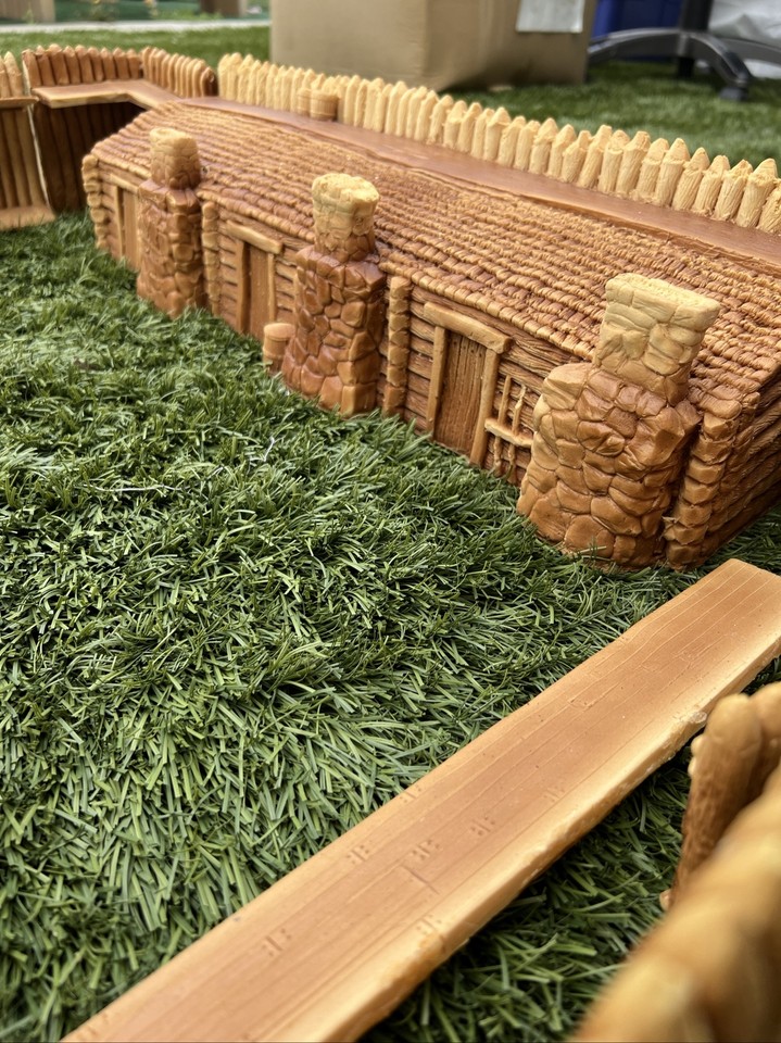 VINTAGE BARZSO DAVEY CROCKET WILDERNES FORT PLAYSET | eBay