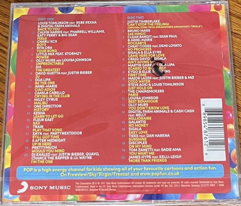 VARIOUS ARTISTS "POP PARTY 2017" BRAND NEW ORIGINAL 2017 UK 2CD ALBUM ...