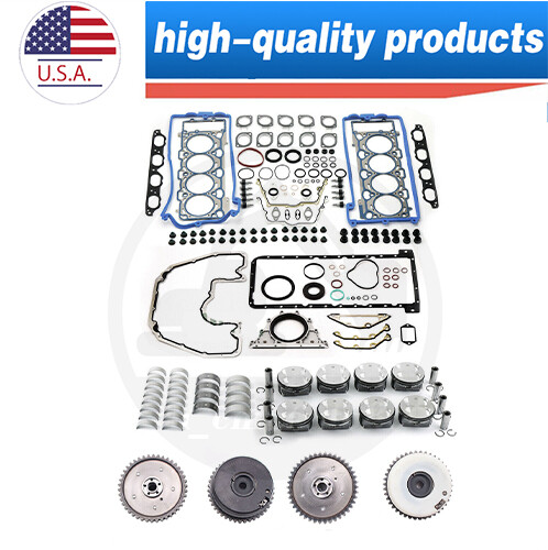 N62B48 Engine Rebuild Kit &Intake Exhaust Camshaft VVT Gears for BMW X5 ...