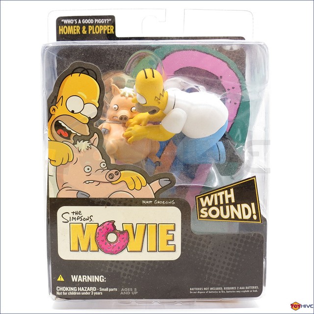 2007 The Simpsons Movie Who's Good Piggy Homer Plopper Figure McFarlane ...