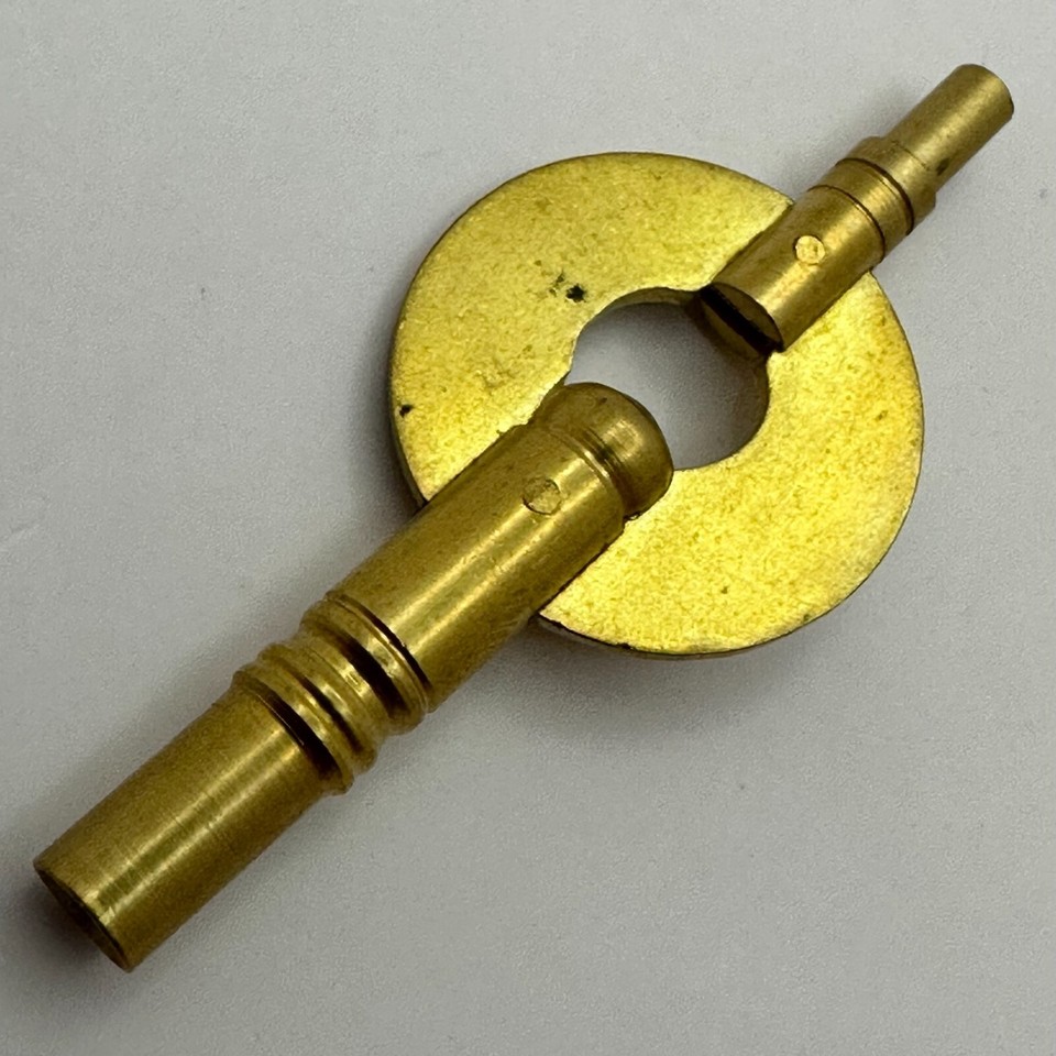 Vintage Carriage Clock Double Ended Brass Clock Key U-Pick Size from ...