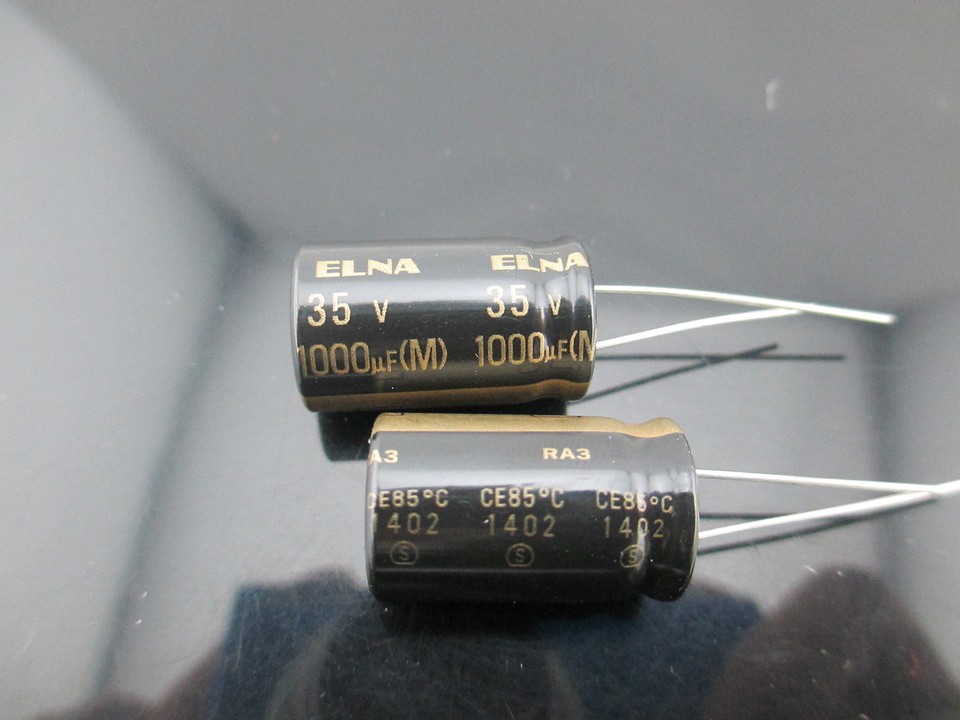 10pcs Japan ELNA RA3 1000UF 35v 1000mfd Audio Capacitor 12.5*20mm | eBay
