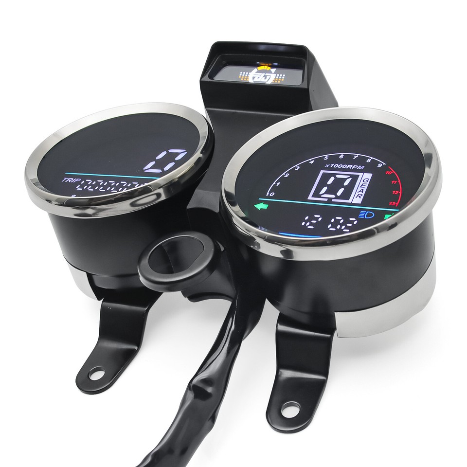 Suzuki GN 125 Digital Speed Tachometer Motorcycle Meter Assembly ...