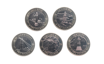 2022 Bailiwick of Jersey Lighthouses £2 Coins - BUNC Unc Choose Your ...