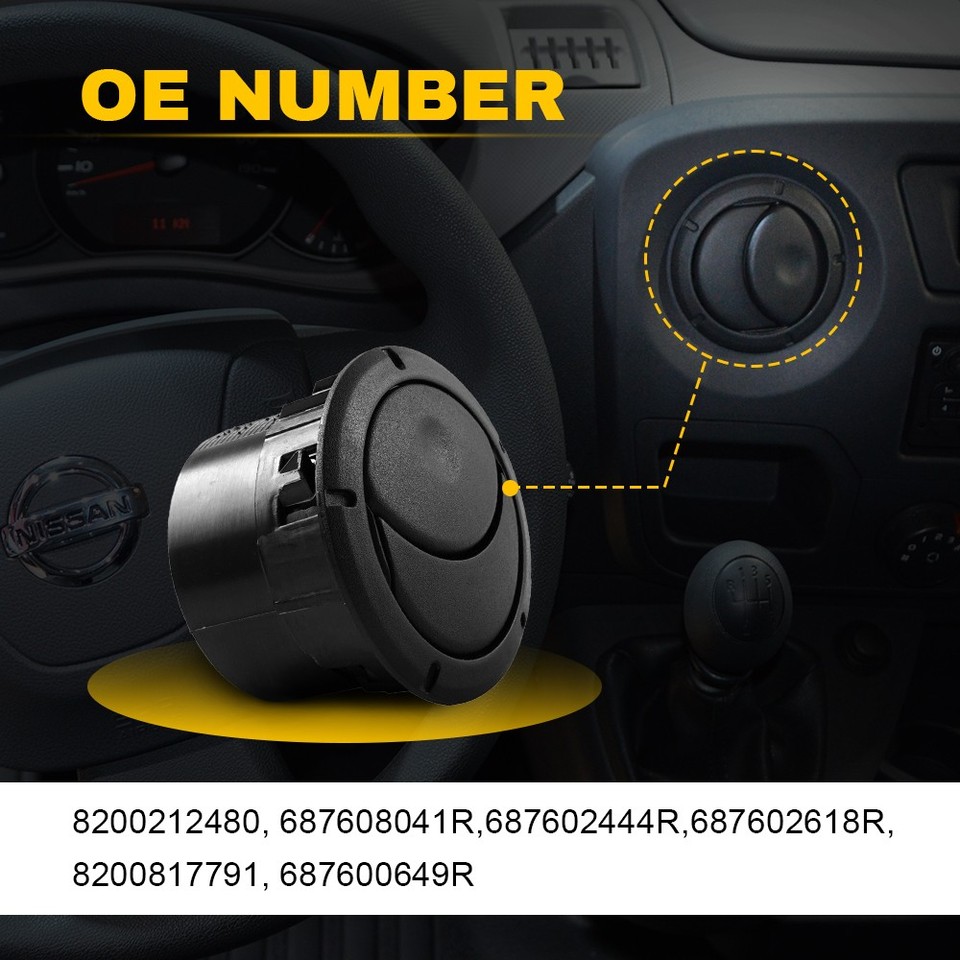 687606360R For Vauxhall Movano B Master Mk3 2010- Interior Dash Air ...