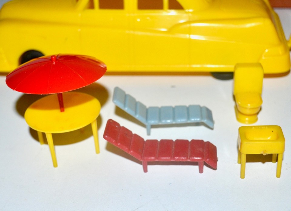 Vintage 1950s E J Kahn Plastic House Trailer & Car & Original Box | eBay