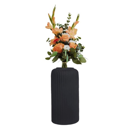 Céramique Déguisement Design Vase Fleur Couleur Noir pour Maison ...