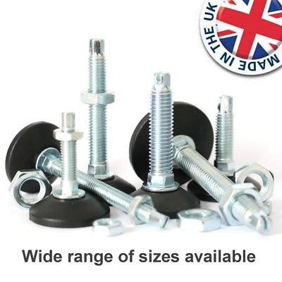 M8 M10 M12 Levelling Height Adjustable Machine Furniture Feet with Lock ...
