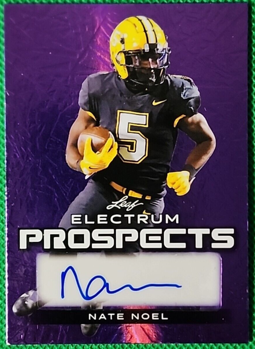 Nate Noel 1/15 2024 Leaf Electrum Prospects Purple Auto Missouri Tigers ...