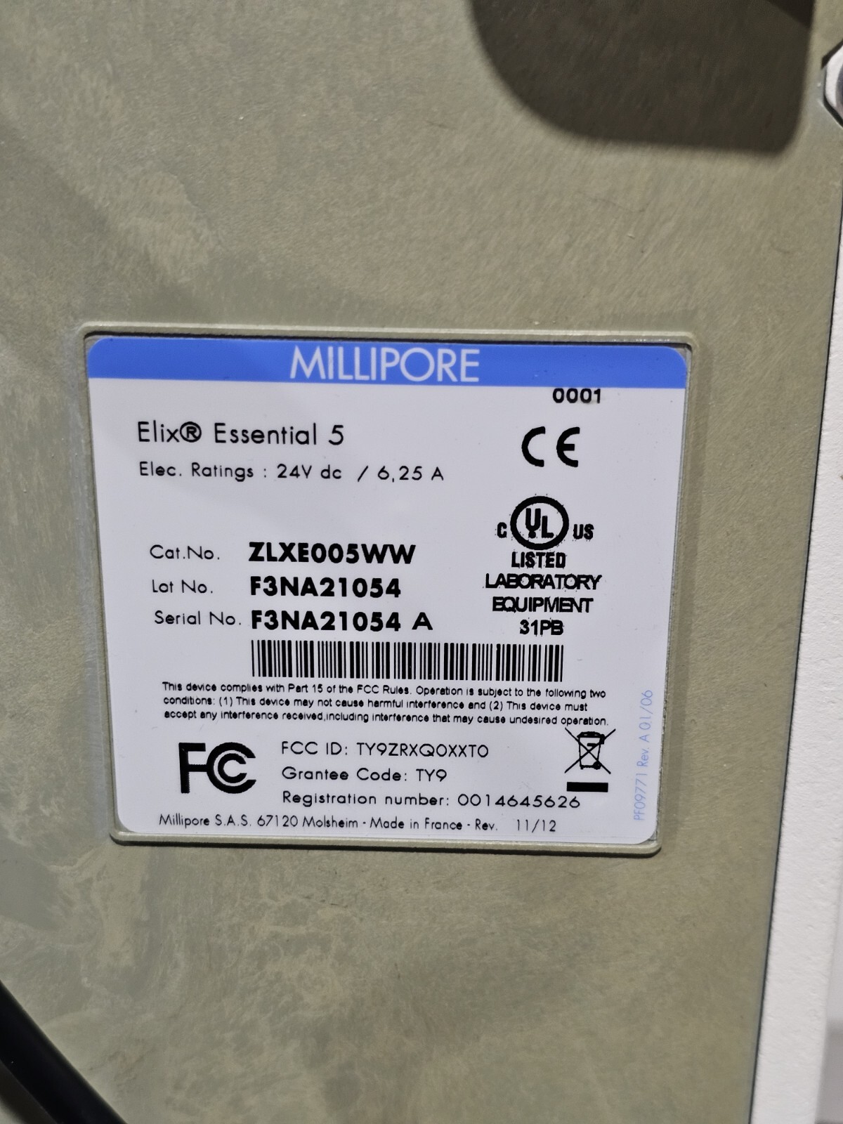 Millipore Elix Essential 5 Water Purification System | eBay