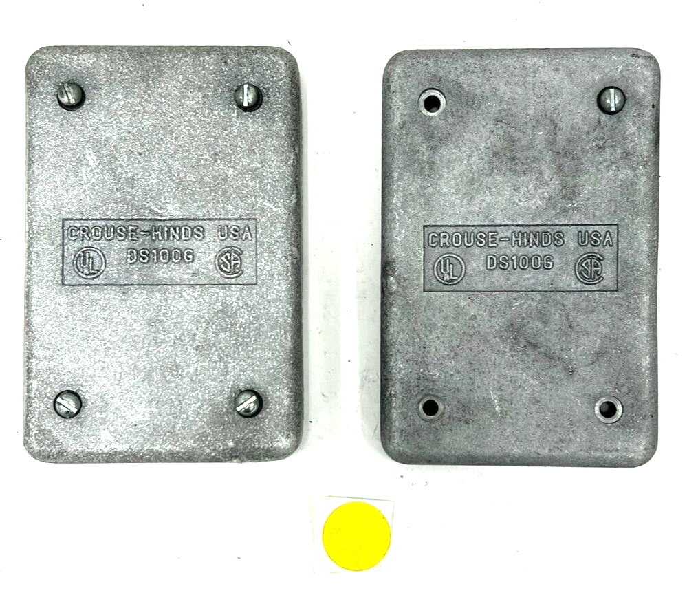 CROUSE-HINDS DS1006 SWITCH COVER WEATHERTIGHT ALUMINUM LOT OF 2 | eBay