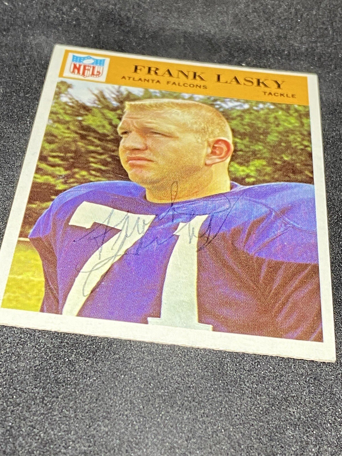 Frank Lasky 1966 Philadelphia #8 Atlanta Falcons Auto Autographed ...