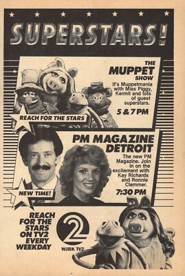 1981 WJBK TV AD RONNIE CLEMMER & KAY RICHARDS host PM MAGAZINE DETROIT ...