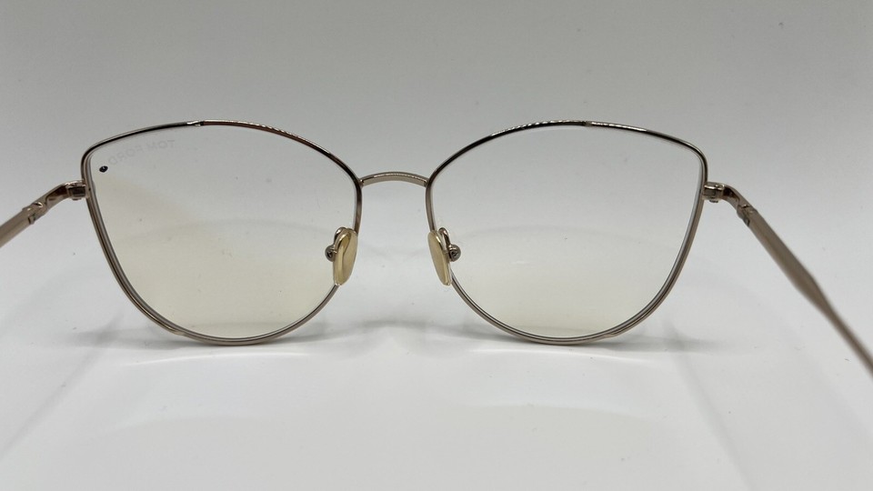 Tom Ford Women's Eyeglasses NEW TF5667-B 028 Pale Gold Size 55 Large ...