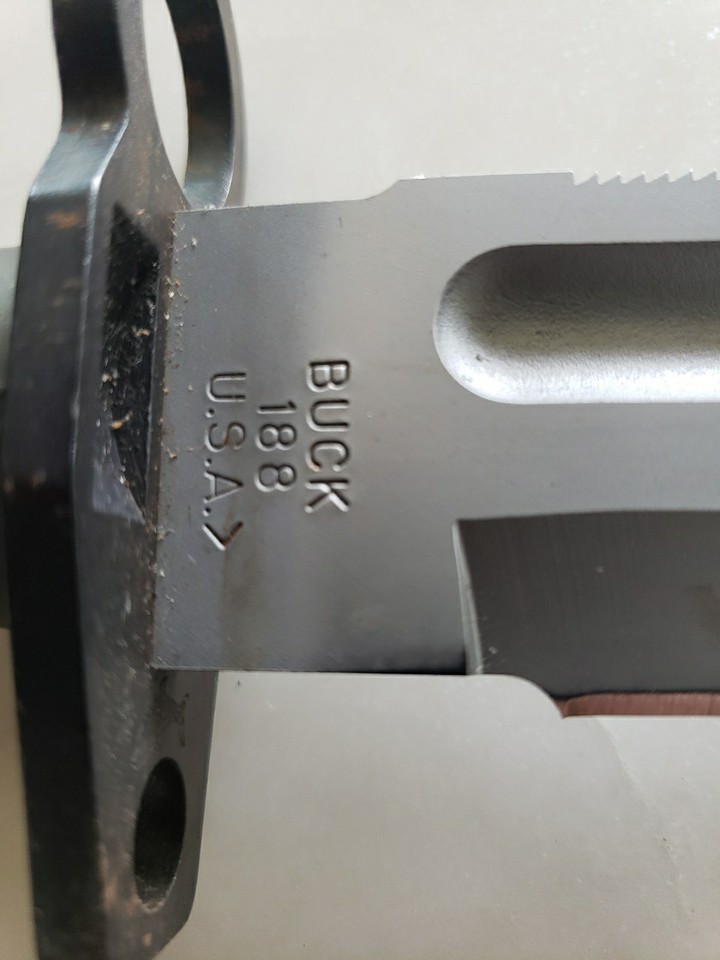 PHROBIS III M9 Bayonet BUCK 188 W Scabbard | eBay