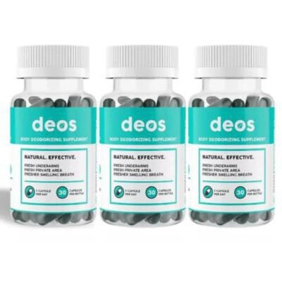 1-3Pack DEOS Internal Deodorant Supplement – Full Body Deodorizer - 30 ...