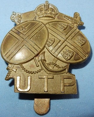 WW2 ERA UTP UPPER THAMES PATROL BRITISH MILITARY CAP BADGE WORLD WAR II ...