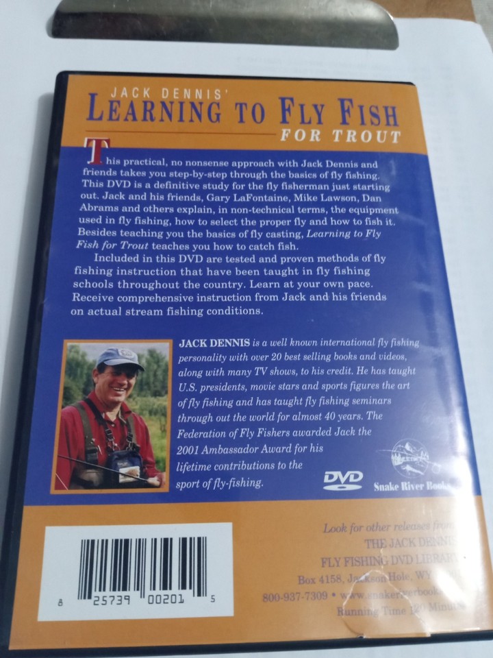 JACK DENNIS LEARNING TO FLY FISH FOR TROUT (DVD) - FLY FISHING ...