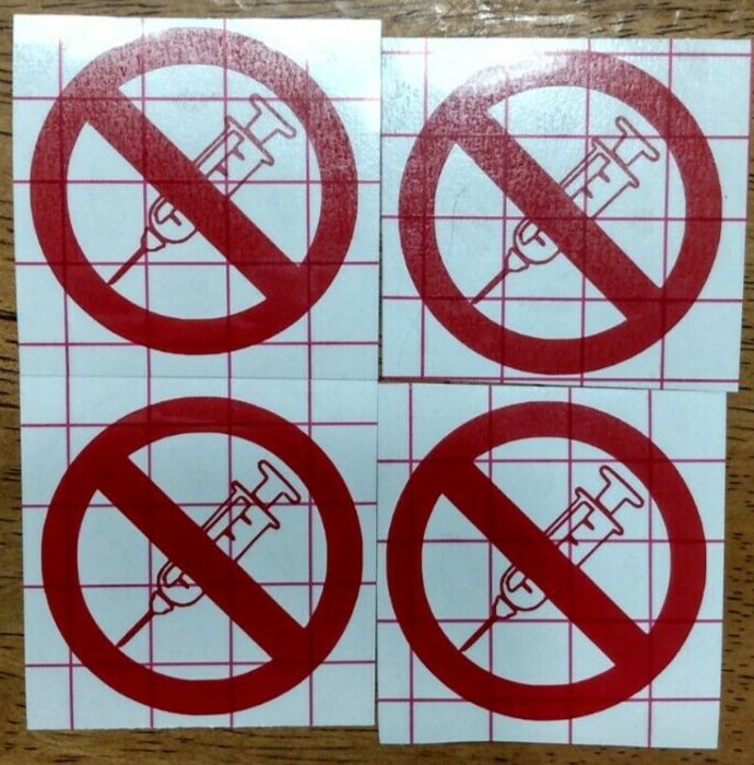 Hard Hat Anti Vax Stickers 4 Pack Vinyl Decal FJB Trucker Mandate ...