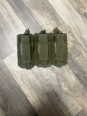 Tactical Molle Magazine Pack Double/Triple Rifle Pistol Open Top Mag ...