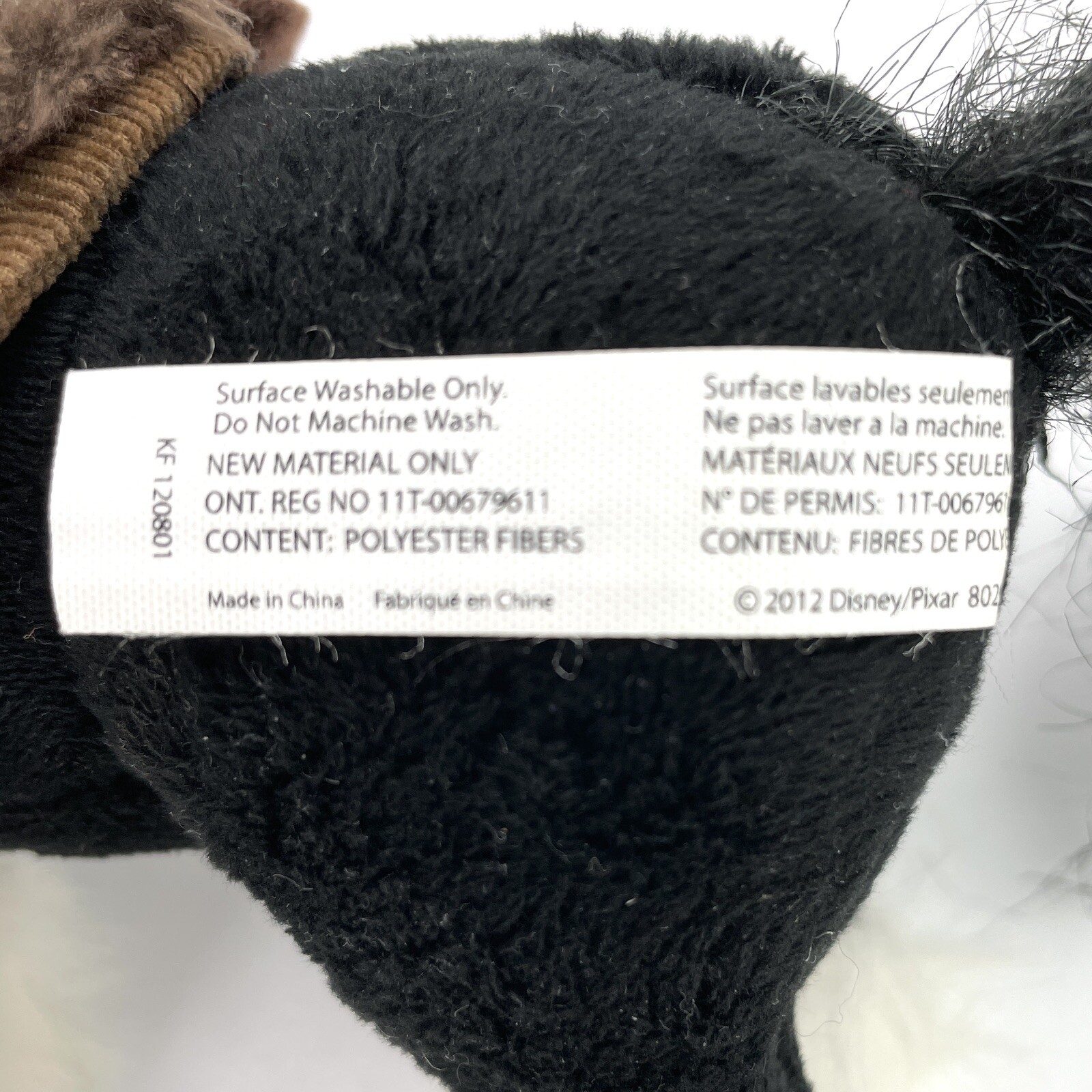 Disney Pixar BRAVE Angus Merida’s Horse Black/White Plush Stuffed ...
