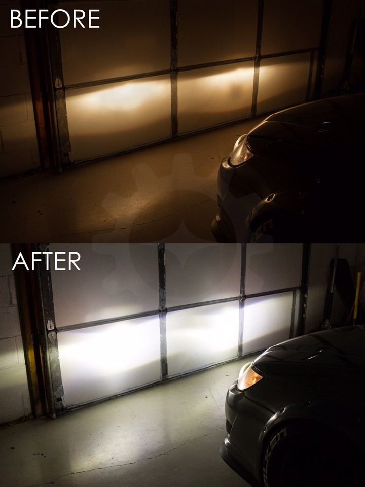 H13 9008 LED Headlight Conversion Kit HID 5000k 5k White firehawk Light ...