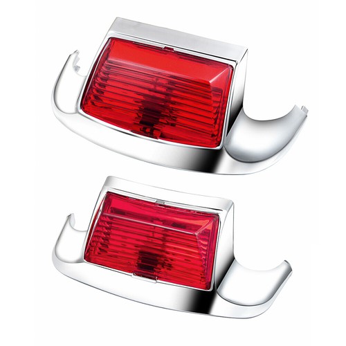US Red F&R Fender Tip Light For Harley Electra Glide Heritage Softail ...
