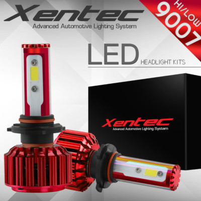 XENTEC LED HID Headlight Conversion kit 9007 HB5 6000K for 1994-2010 ...