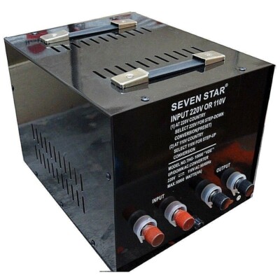Seven Star New 10000 Watt Step Up Down Transformer Convert 220 Volt To ...