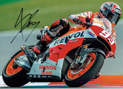 Marc MARQUEZ SIGNED 16x12 Autograph Photo AFTAL COA MOTOGP Honda Repsol ...
