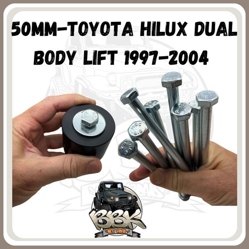 BBK OFF Road Body Lift Kit 2" To Suit TOYOTA HILUX Dual Cab 1997 to ...