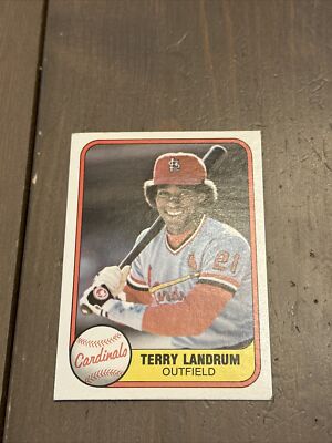 1981 Fleer Terry Landrum Rookie St. Louis Cardinals #539 | eBay