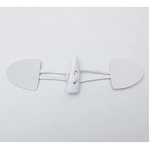 12 Pairs/Set Leather Horn Toggle Closure Buttons for Clothes Sewing DIY ...