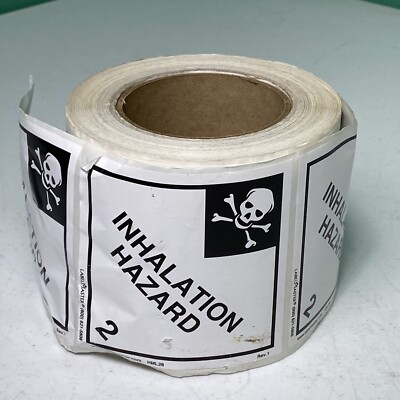 4” x 4" Inhalation Hazard 2 - DOT HAZMAT Diamond Labels | eBay