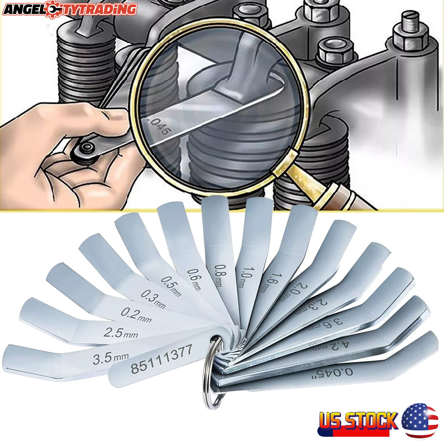 Feeler Gauge Jake Brake Tool Set For Volvo Mack Engine MP7 MP8 MP10 D12 ...